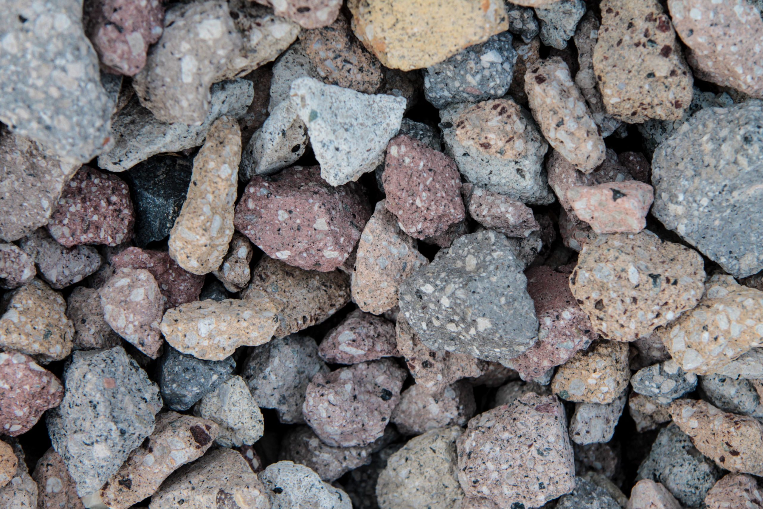 Multi-Colored Cinders | HK Contractors | Materials and Construction